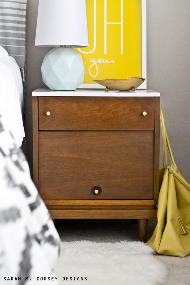 Mid Century Modern Nightstand - Dorsey Designs