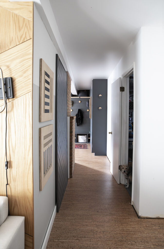 Basement Hallway + DIY Art | FrogTape - Dorsey Designs